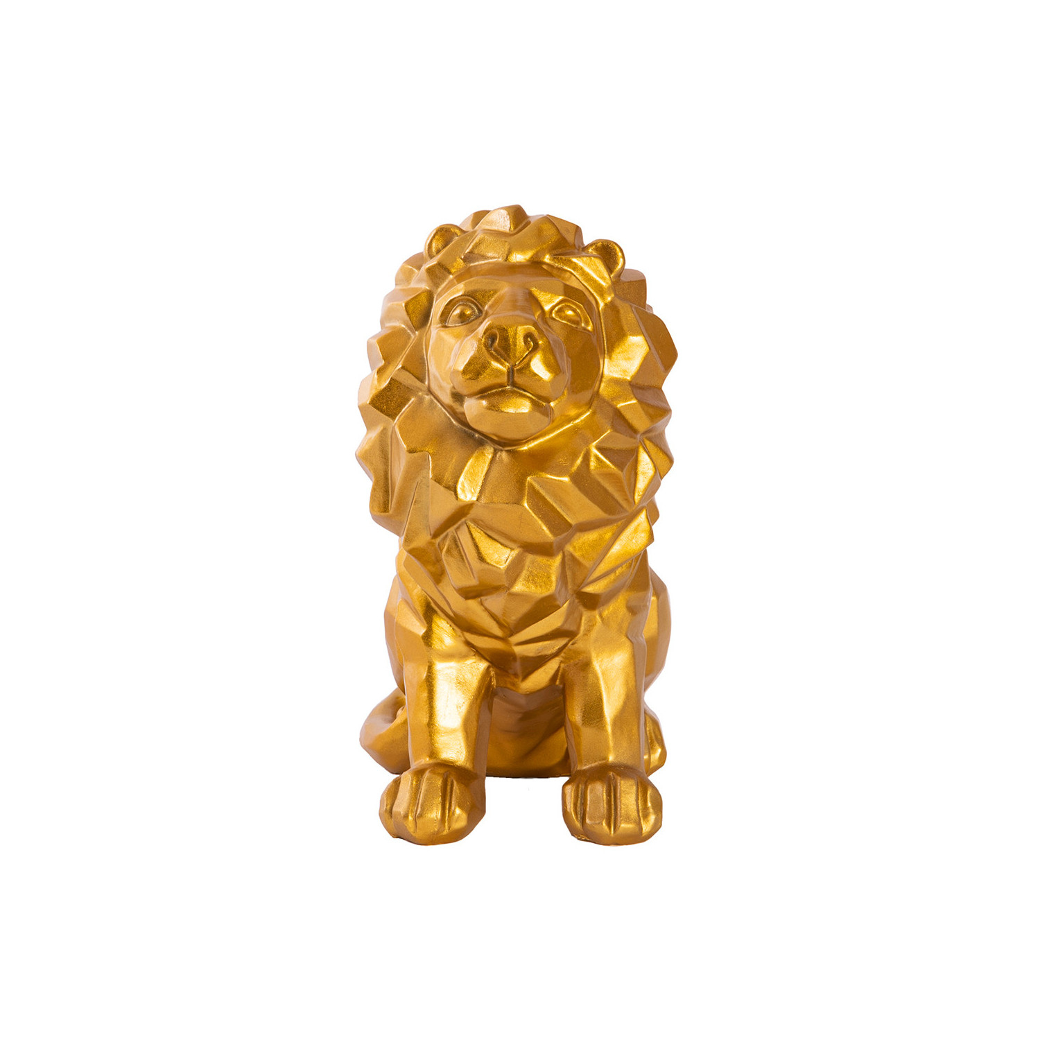 Gold Lion Statue 30 cm