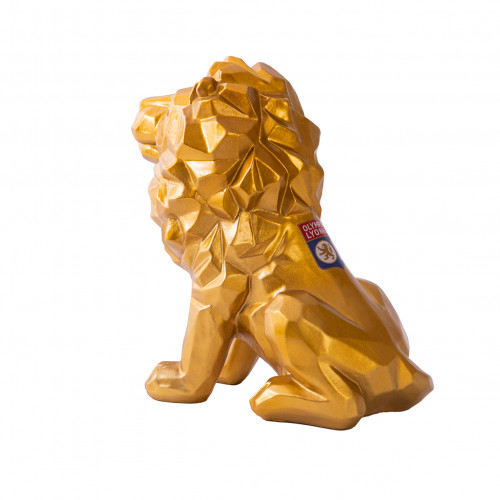 Gold Lion Statue 30 cm