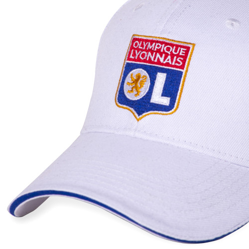 Ungendered Basic White OL Cap - Olympique Lyonnais