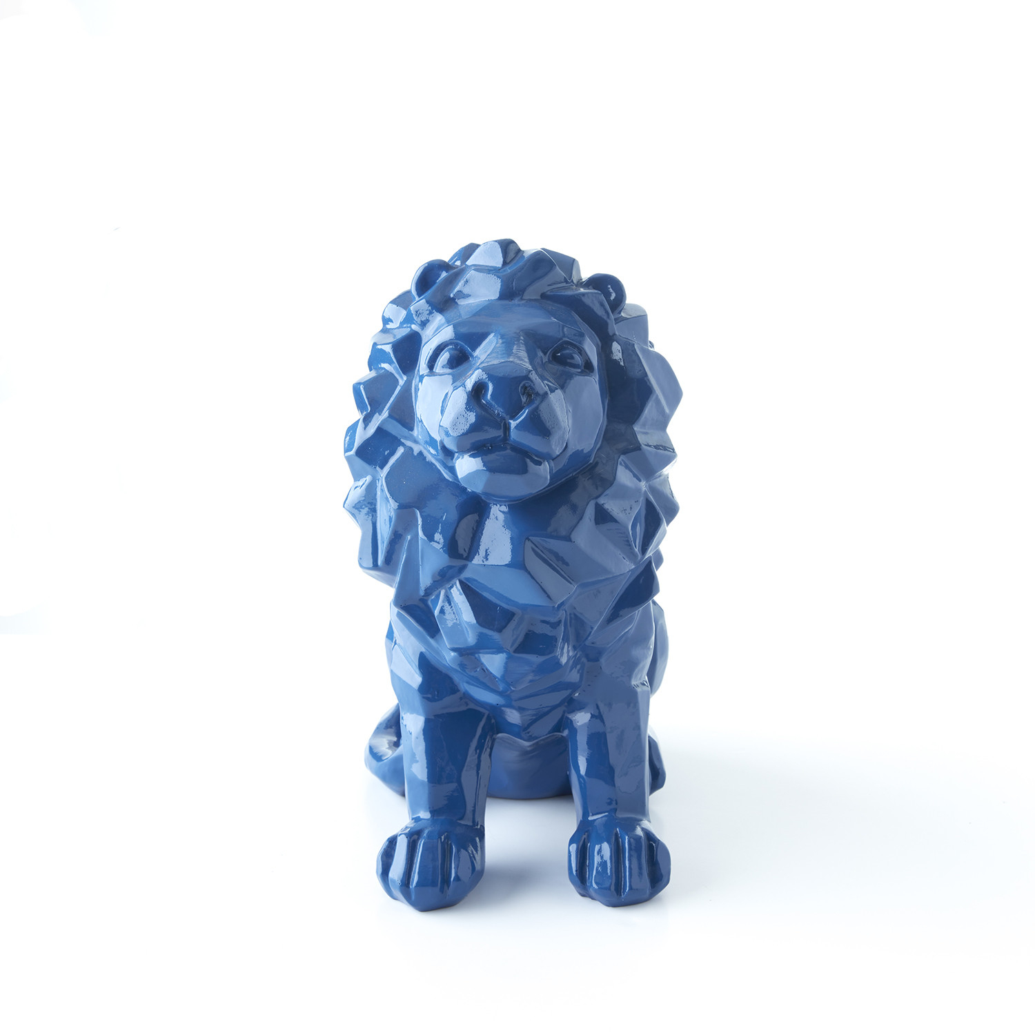 Statuette Lion Bleu Grand Format - Olympique Lyonnais