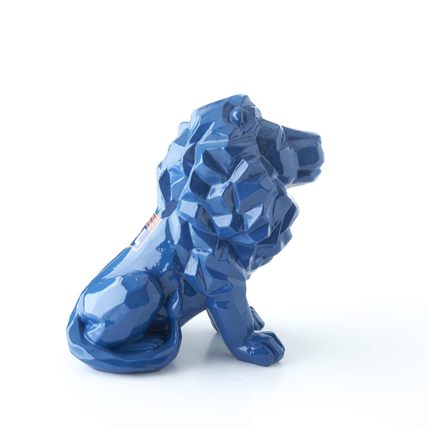 Statuette Lion Bleu Grand Format - Olympique Lyonnais
