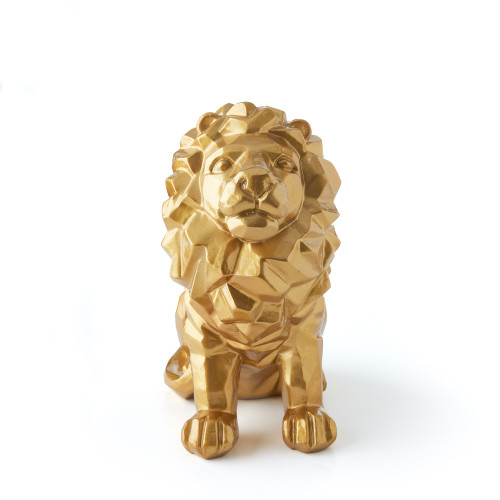 Large Gold Lion Statuette - Olympique Lyonnais