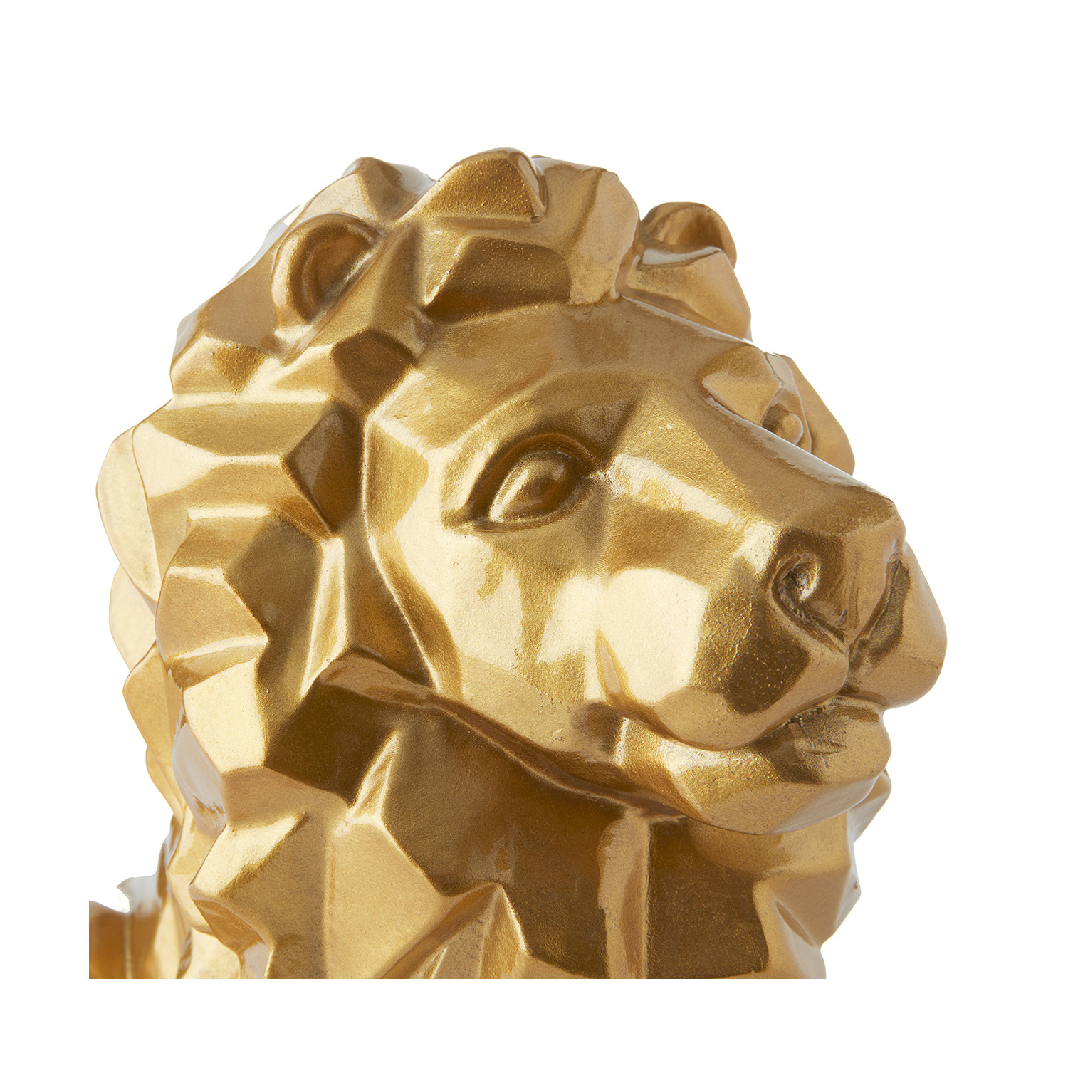 Large Gold Lion Statuette - Olympique Lyonnais