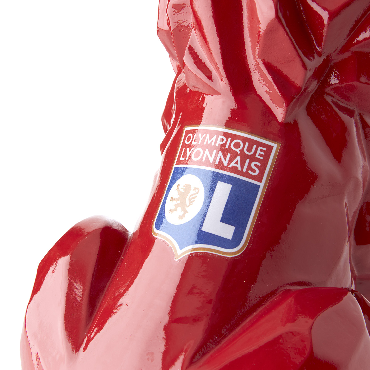 Statuette Lion Rouge Grand Format - Olympique Lyonnais