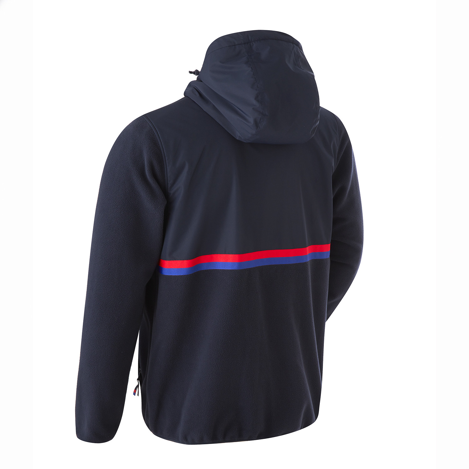 Unisex Navy Blue Softshell Bi-Material Jacket - Olympique Lyonnais