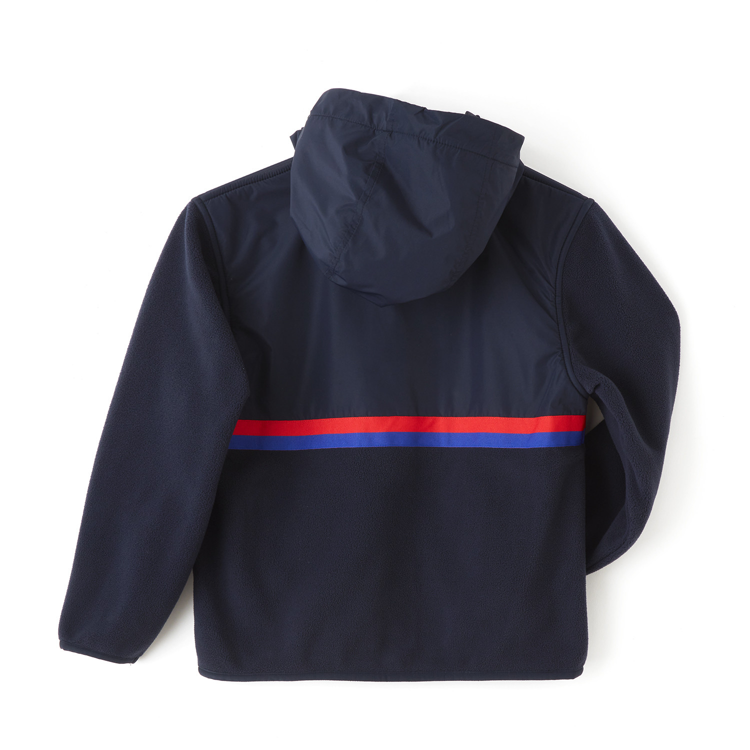 Junior's Navy Blue Softshell Bi-Material Jacket - Olympique Lyonnais