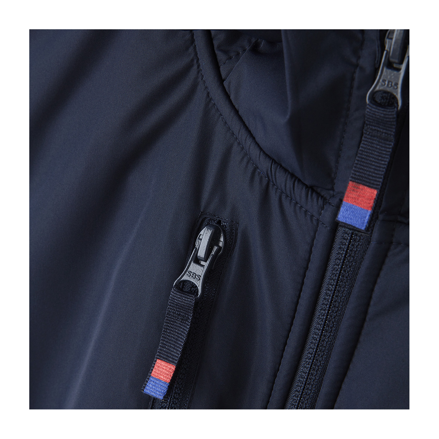 Junior's Navy Blue Softshell Bi-Material Jacket - Olympique Lyonnais