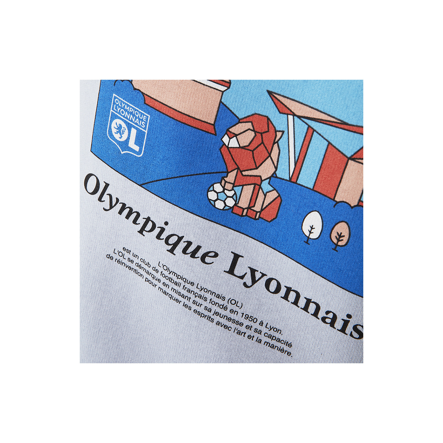 Sweatshirt Bleu Ciel -Colors of Lyon- Mixte- Olympique Lyonnais