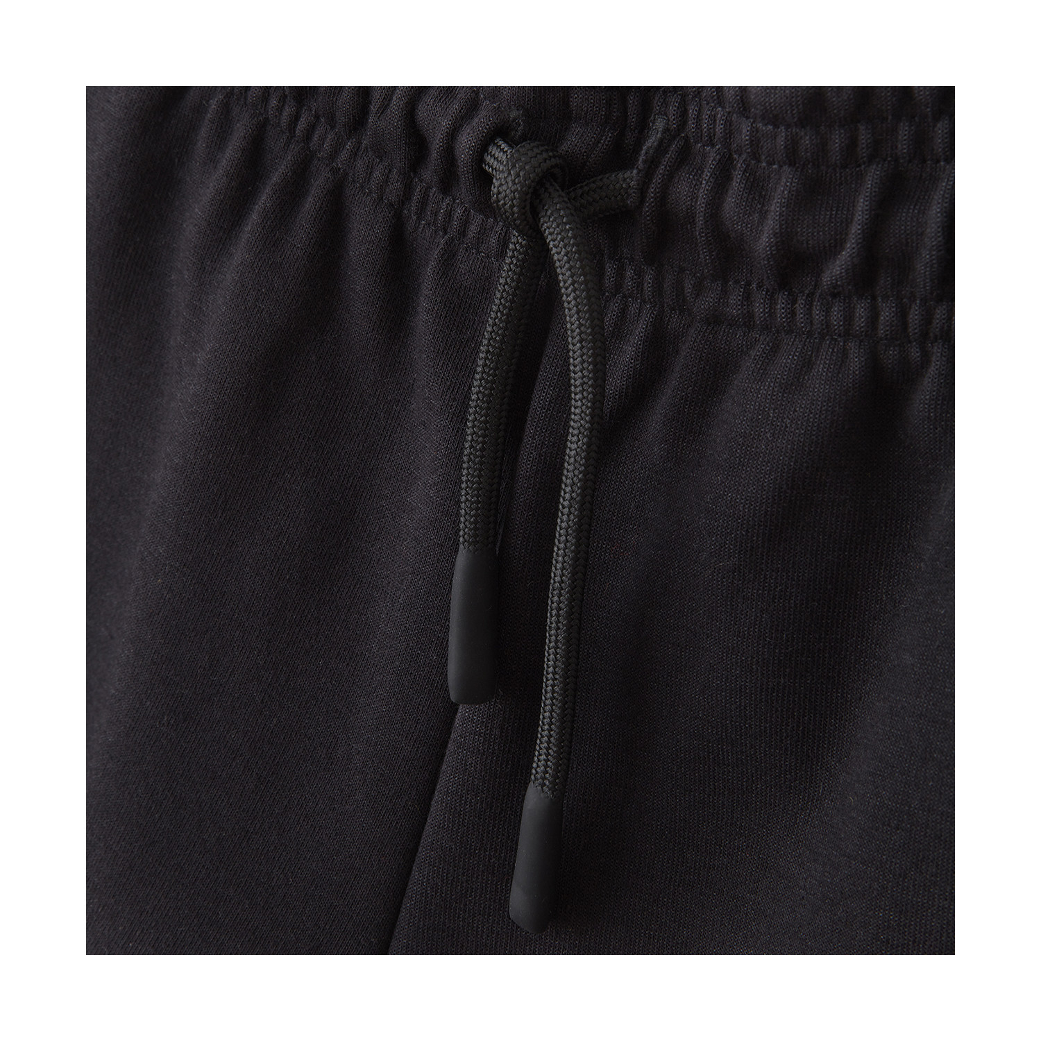 Junior's Black FI LOGO Shorts - Olympique Lyonnais