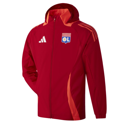 24-25 Men's Staff All Weather Training Jacket - Olympique Lyonnais