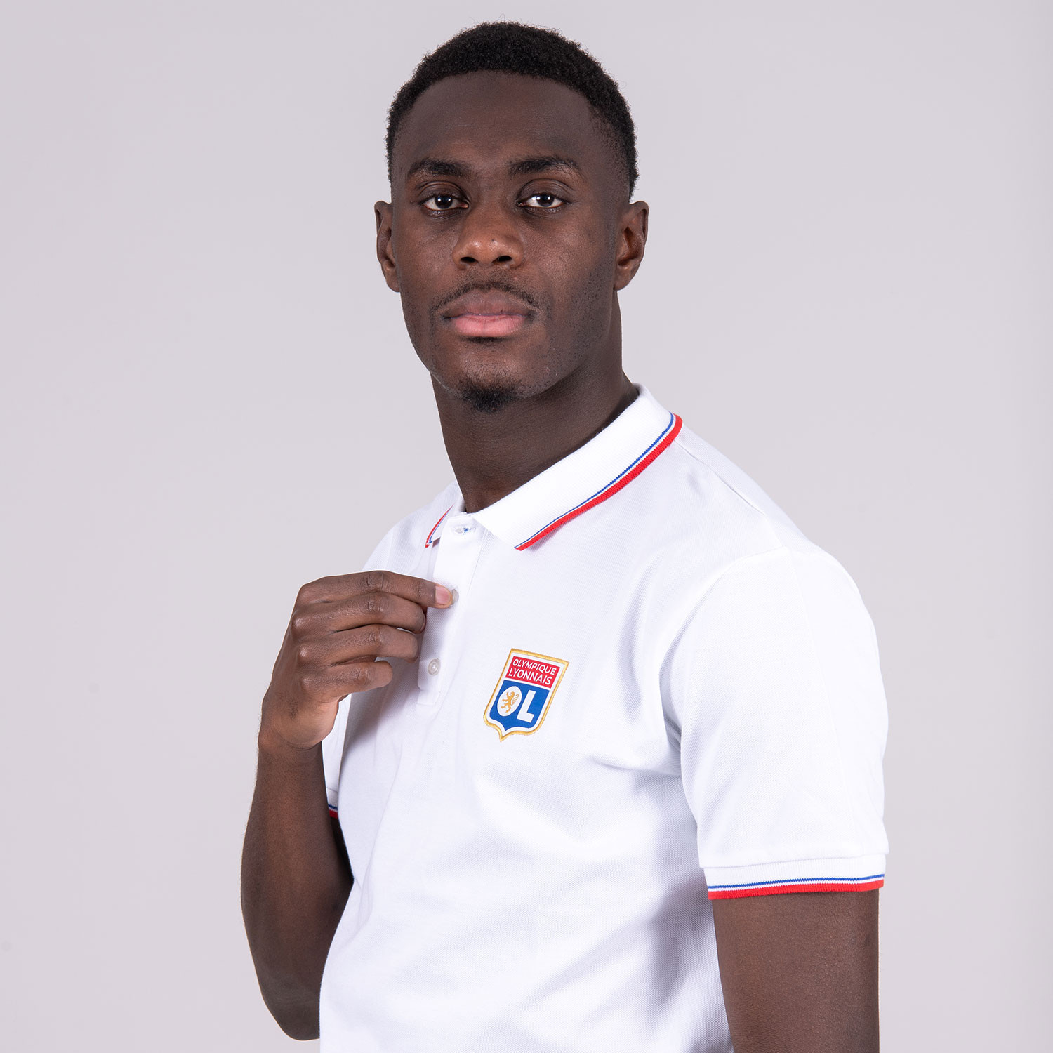 Men's White OL CultureClub Polo - Olympique Lyonnais