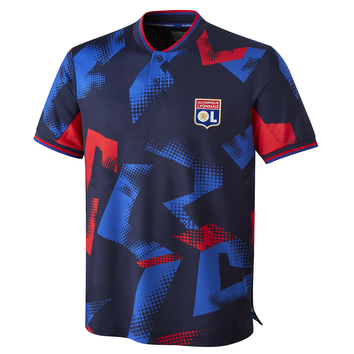 Navy Blue Men’s Training Fusion Polo - Olympique Lyonnais
