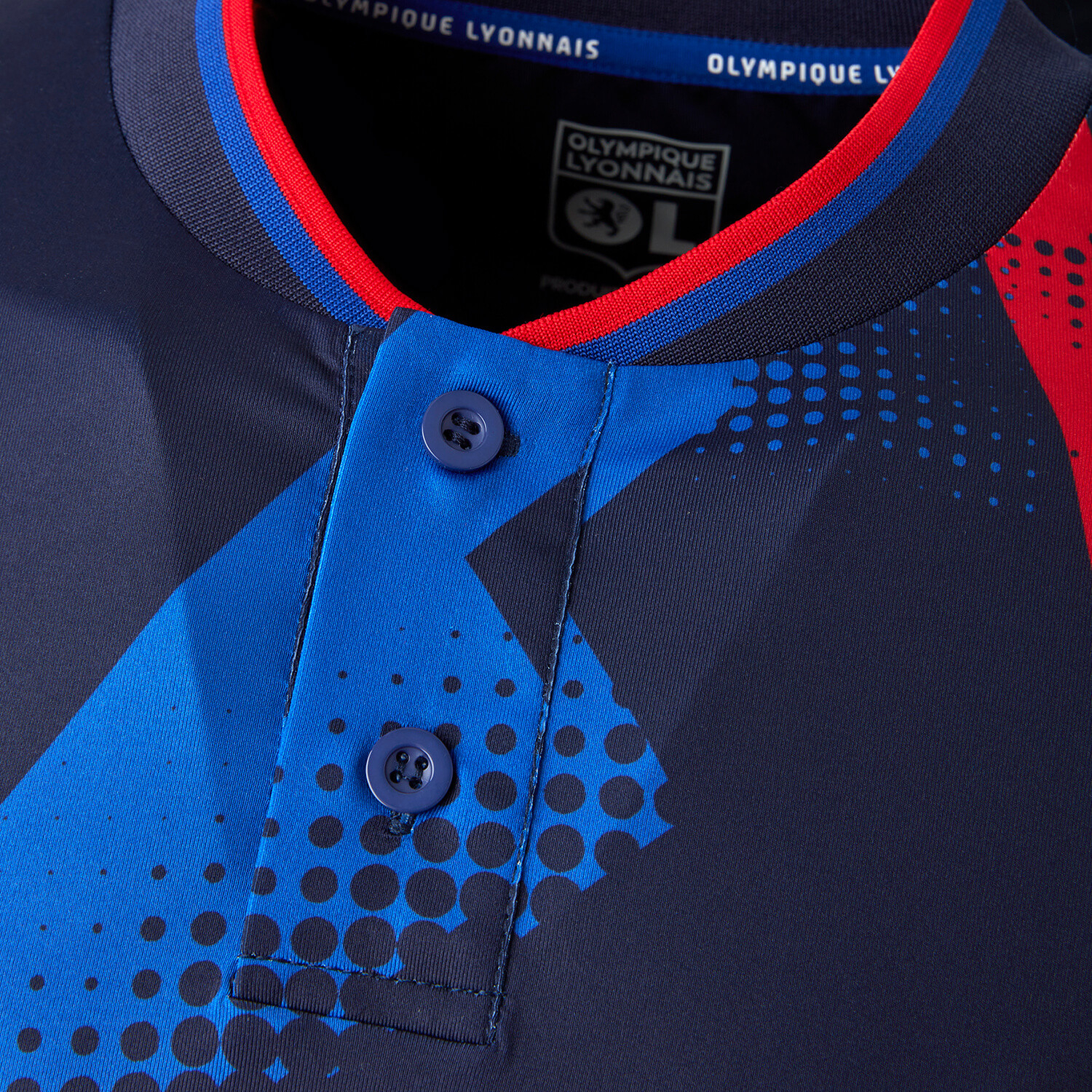 Navy Blue Men’s Training Fusion Polo - Olympique Lyonnais
