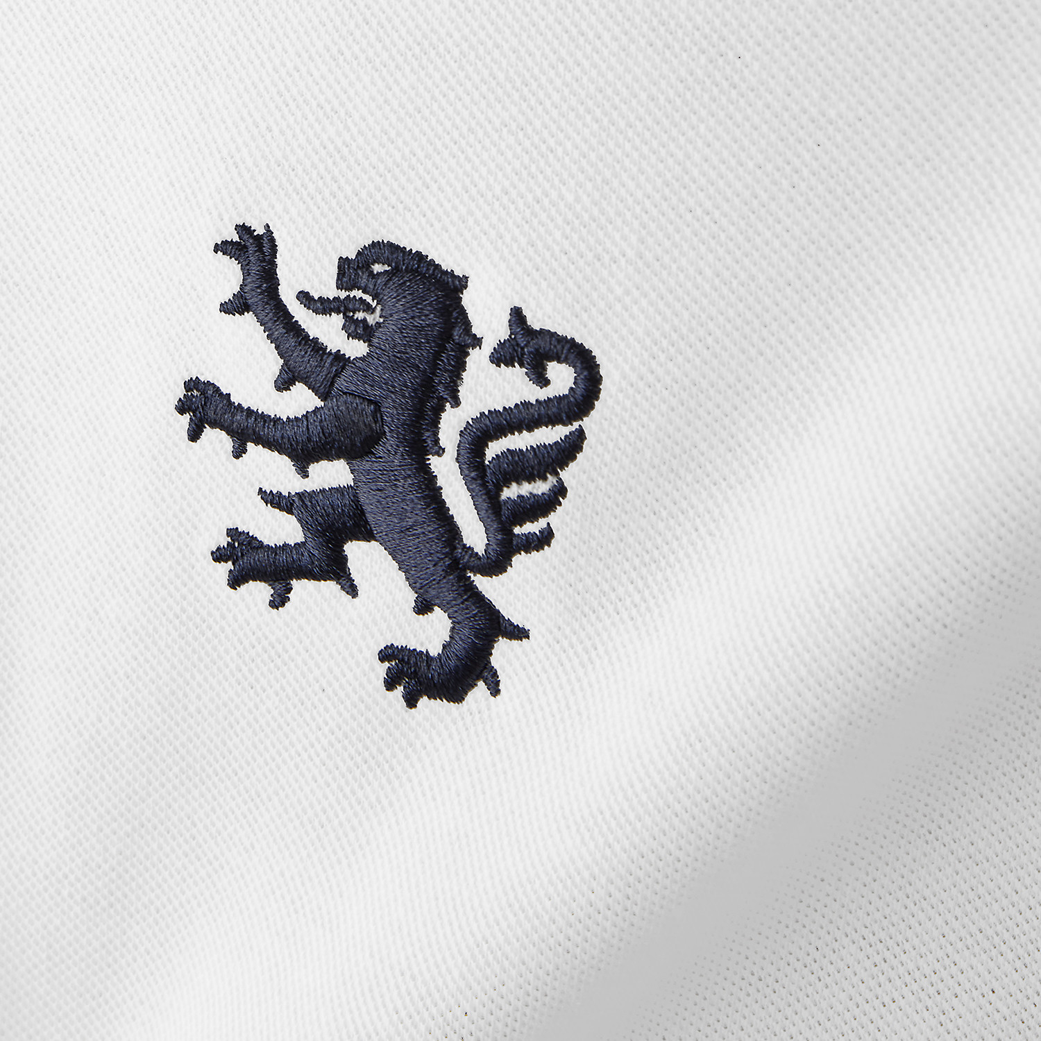 Polo OL Iconic Blanc Mixte - Olympique Lyonnais