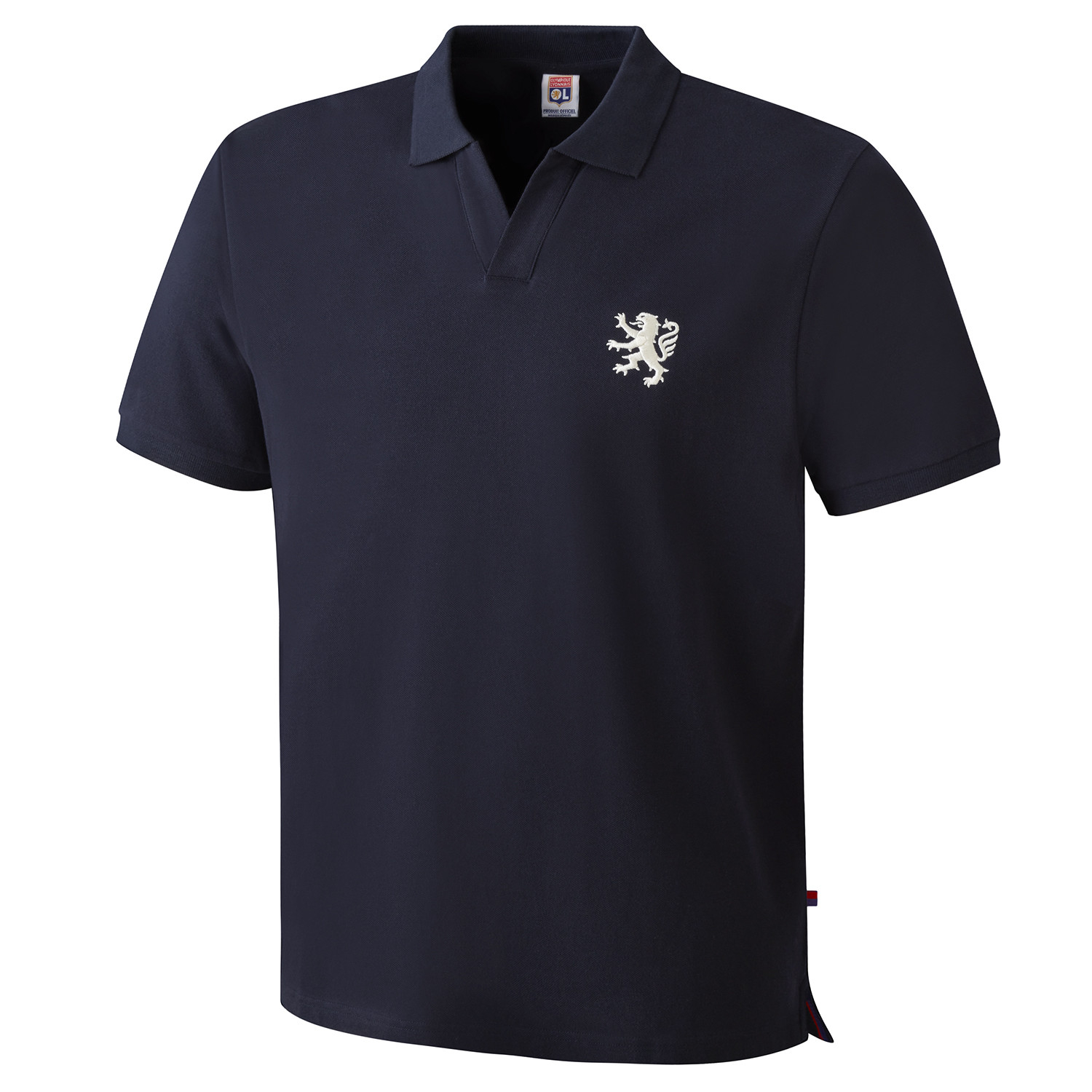 Polo OL Iconic Bleu Marine Mixte - Olympique Lyonnais