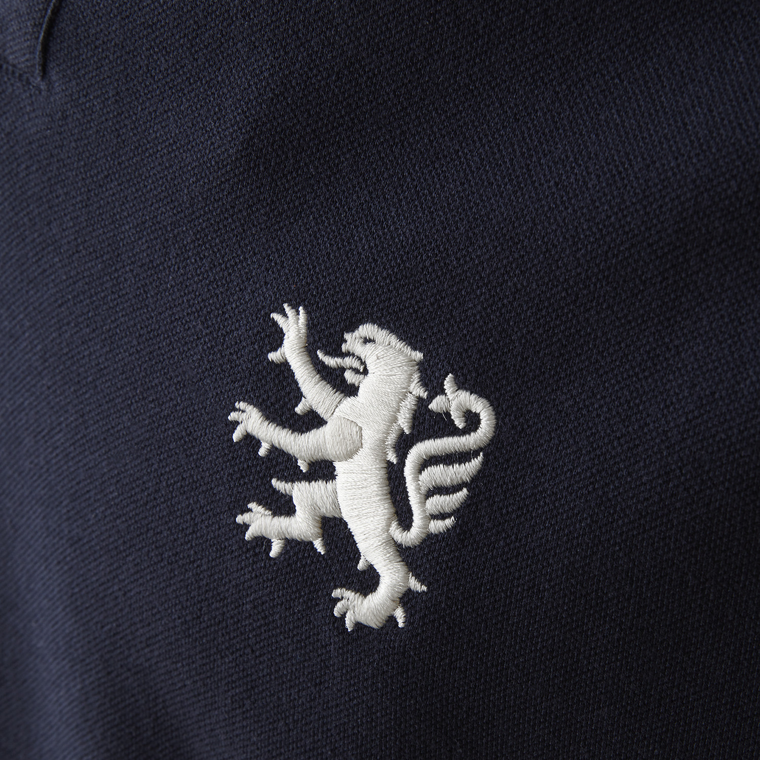 Navy Blue OL Iconic Unisex Polo - Olympique Lyonnais