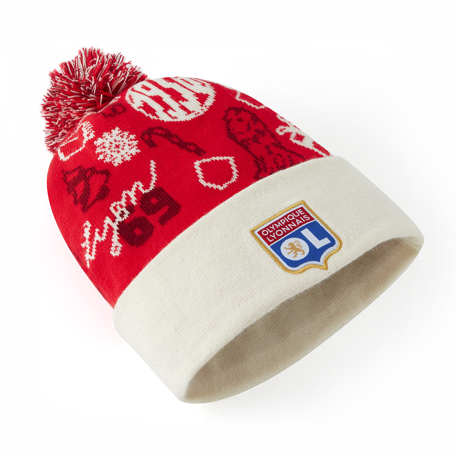 OL Christmas Beanie - Olympique Lyonnais