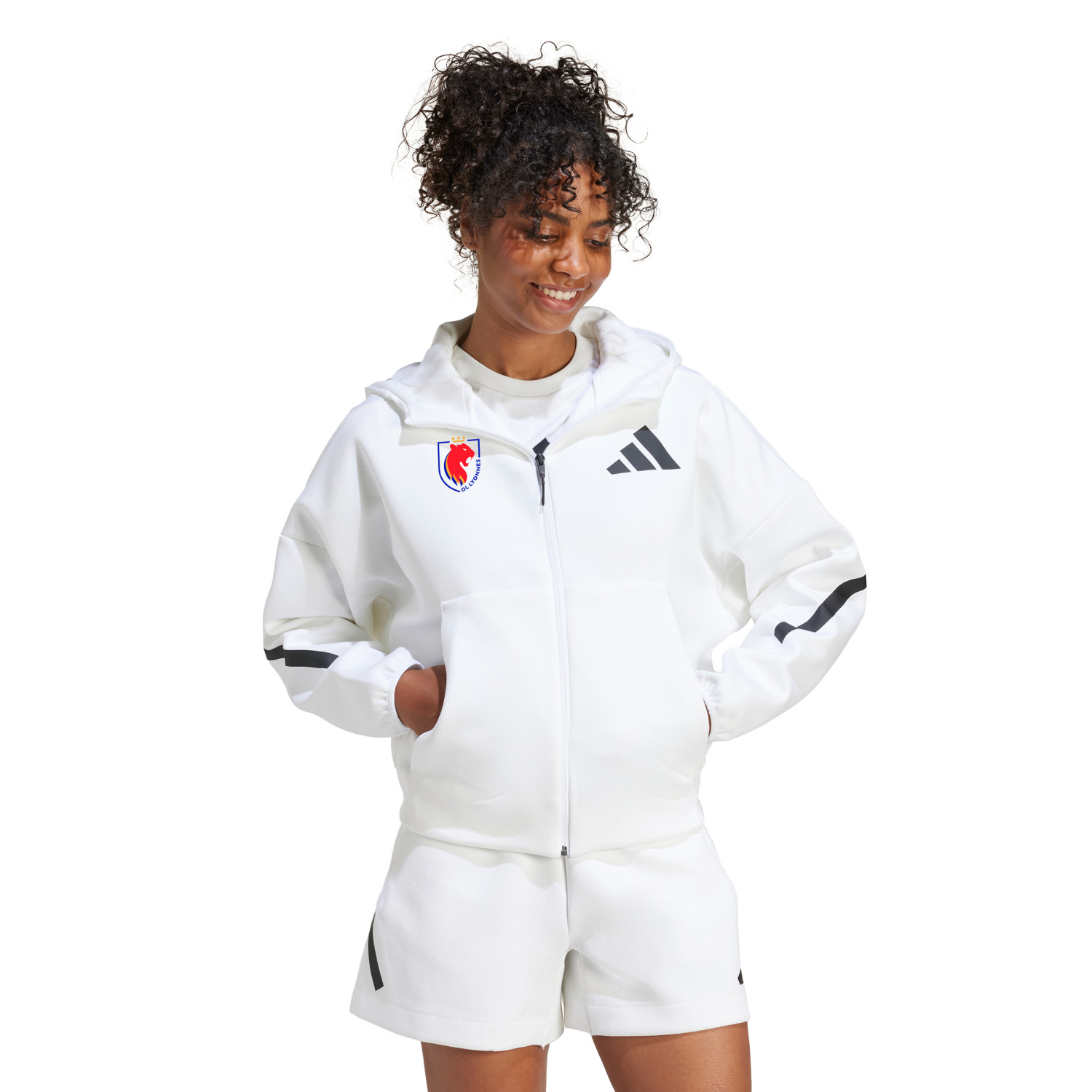 Veste entrée pelouse joueuse femme OLL 25-26 - Olympique Lyonnais