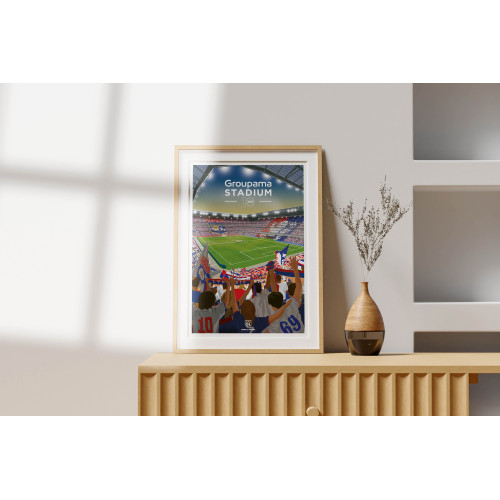 OL Match Night Poster 40 x 60 cm – Olympique Lyonnais
