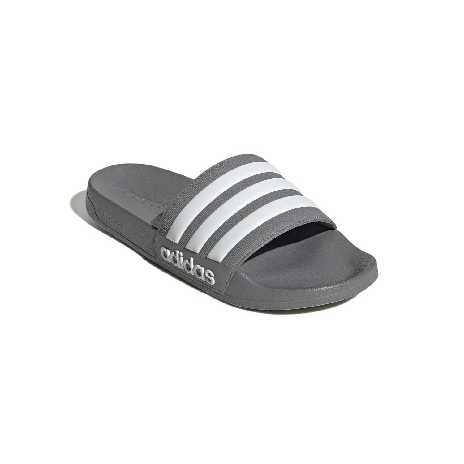 Grey Adilette Flip-Flops - Olympique Lyonnais