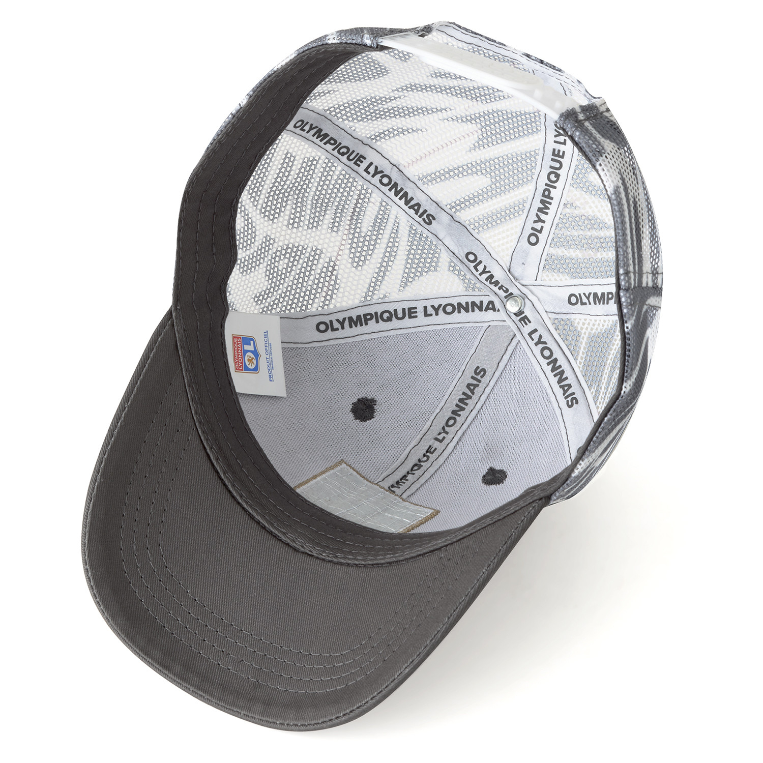 OL Twist Grey Cap Junior - Olympique Lyonnais