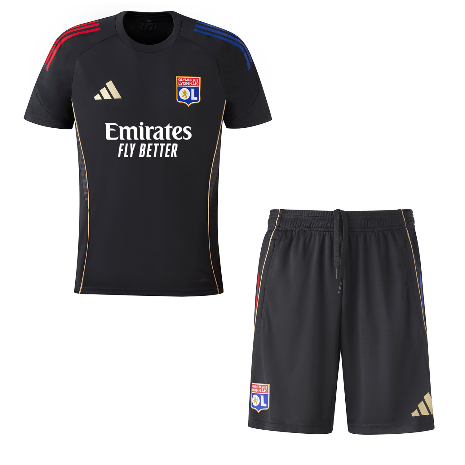 Men's training jersey and shorts 25-26 - Olympique Lyonnais